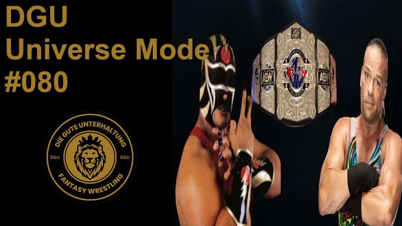 080 Universe Mode WWE vs AEW vs WWF // AEW - International Titel Match ...