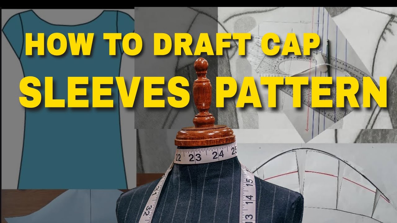 HOW TO DRAFT CAP SLEEVES PATTERN - YouTube