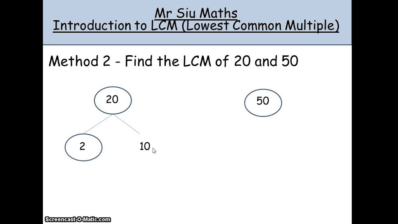 LCM Lowest Common Multiple YouTube LCM Lowest Common Multiple YouTube