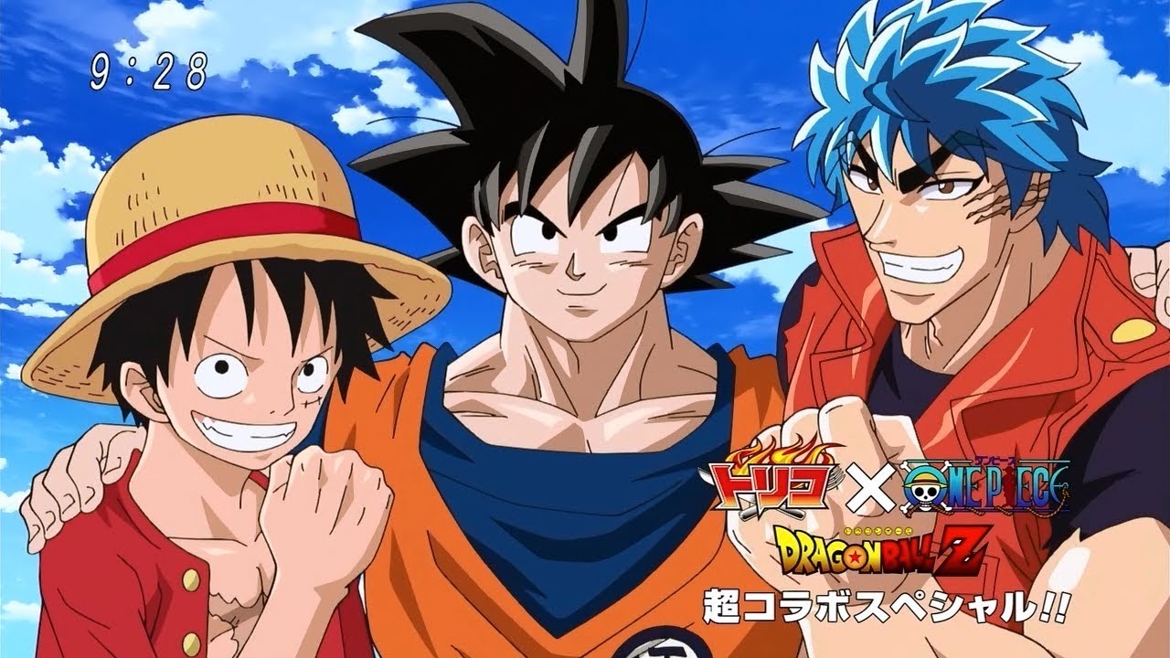 Luffy x goku x Toriko crossovers - YouTube