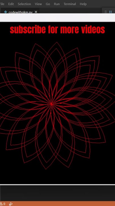 super graphics design of flower by python programming #pythontutorial #viral #shorts - YouTube