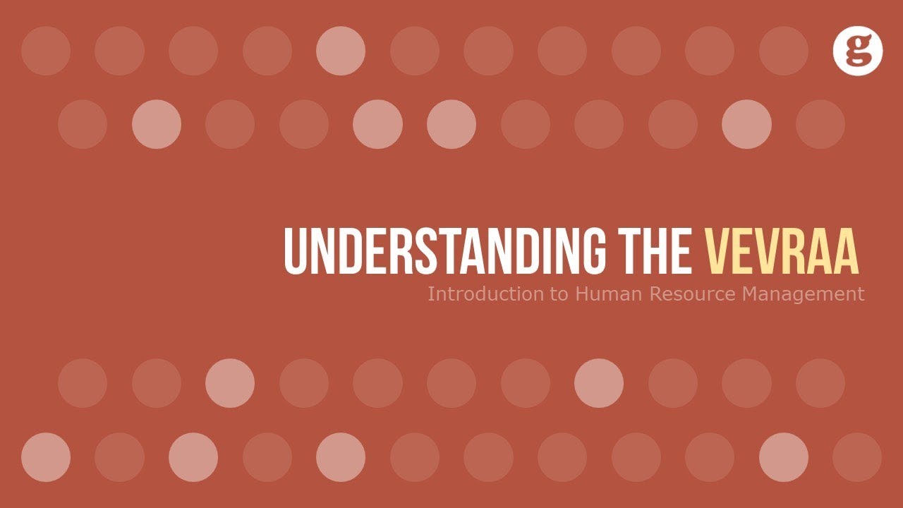 Understanding the VEVRAA - YouTube