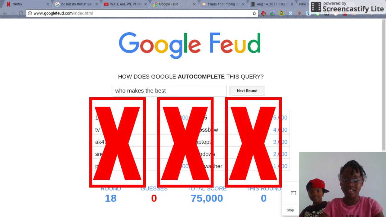 Playing Google Fued!!!!!! - YouTube