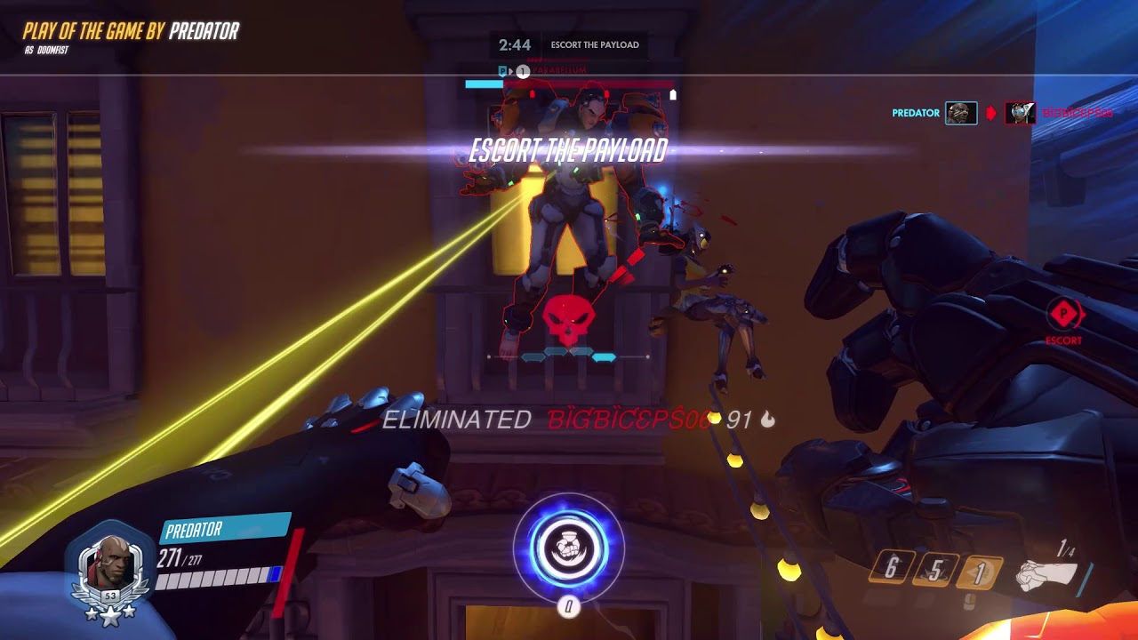 Doomfist killing mercy in ult - YouTube