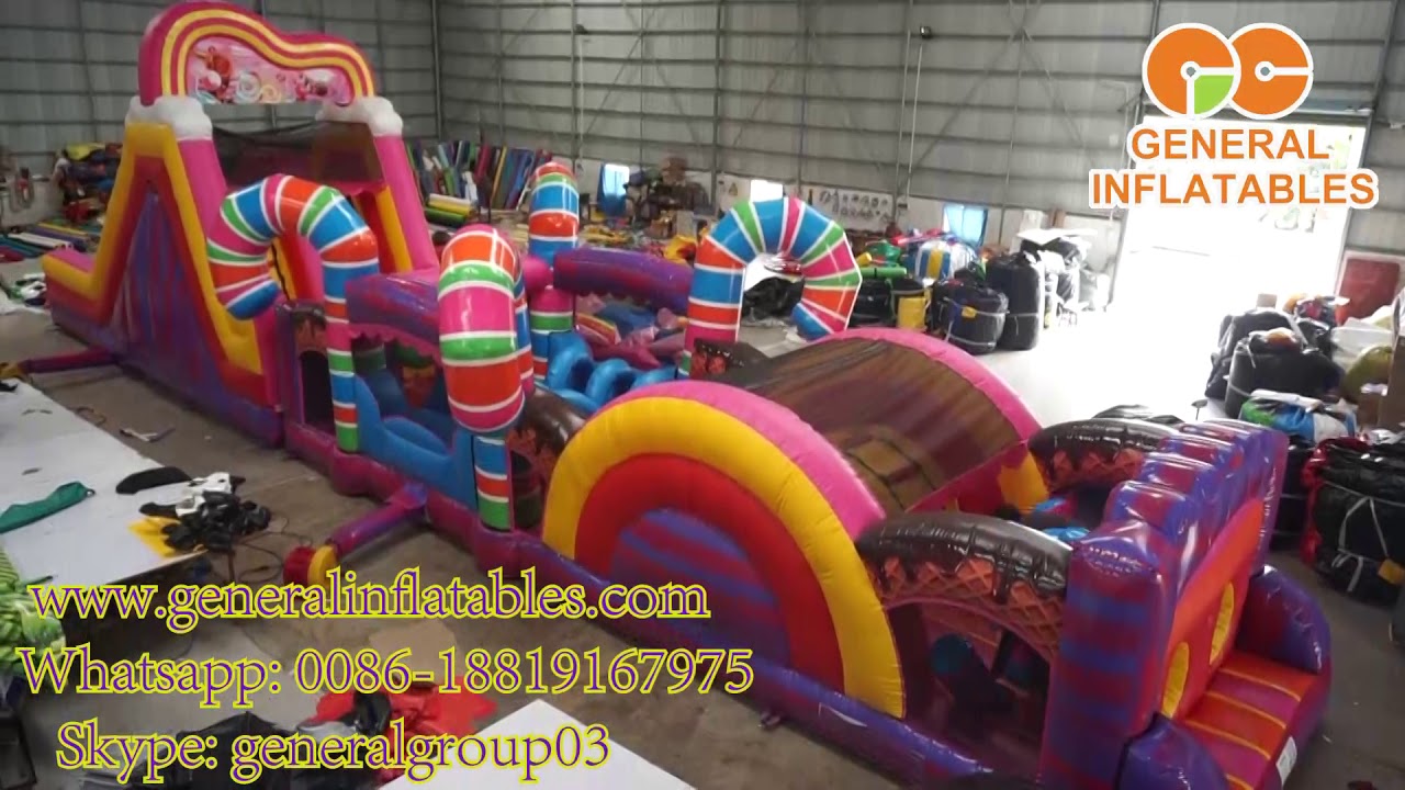 Candy obstacle course - YouTube