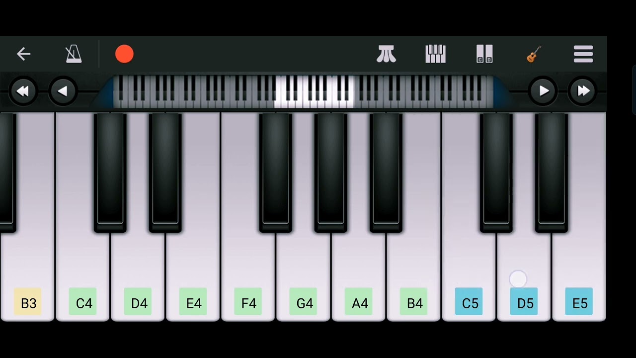 Tere Naam On Android Piano App - YouTube