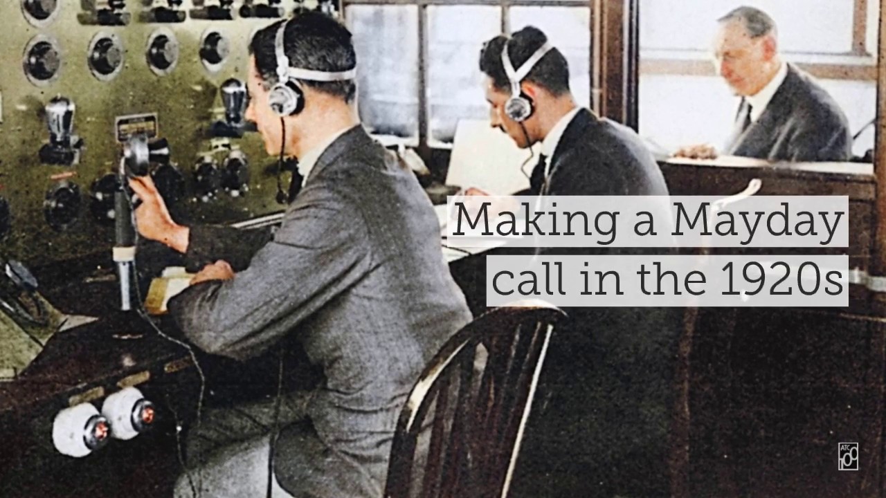Making a MAYDAY call in the 1920s - YouTube