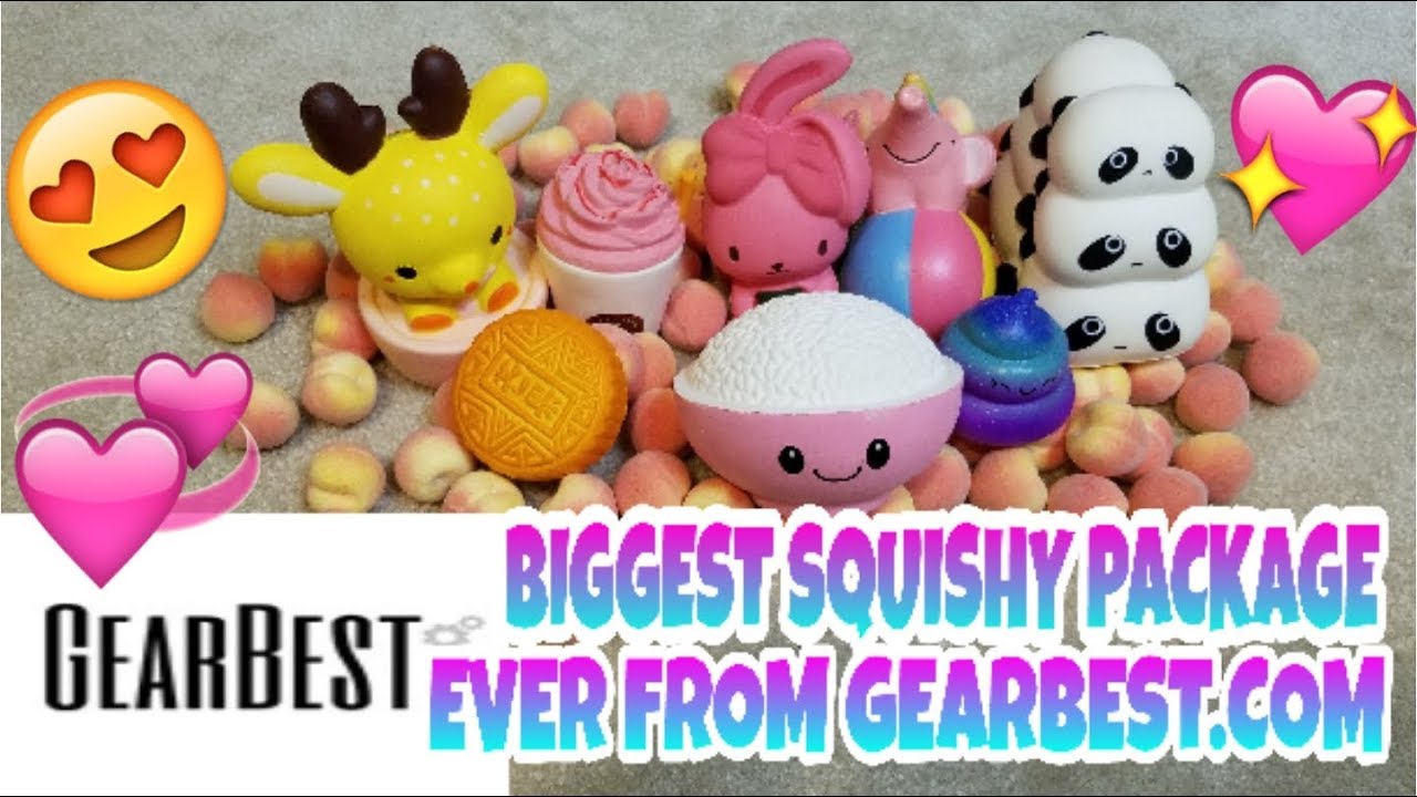 BIGGEST SQUISHY PACKAGE EVER FROM GEARBEST.COM - YouTube
