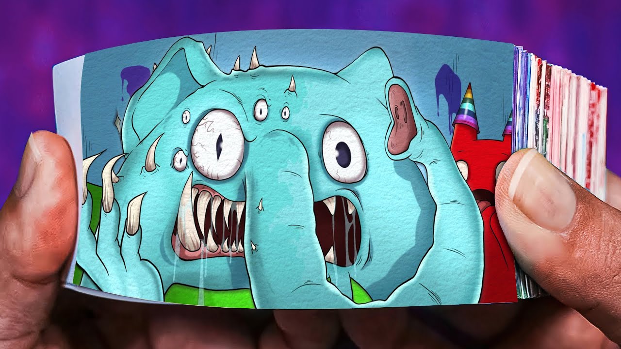 COACH PICKLES Becomes a MONSTER Flip Book 🔻 Garten of Banban - YouTube