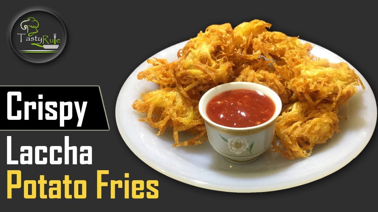 Laccha Aloo - Crispy Laccha Potato Fries Recipe By Tasty Rule - YouTube