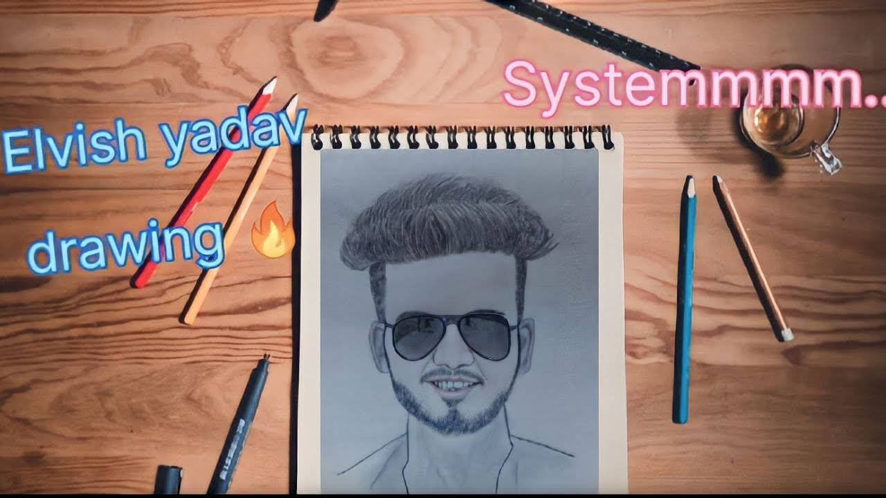Elvish yadav drawing #drawing #elvishyadav - YouTube