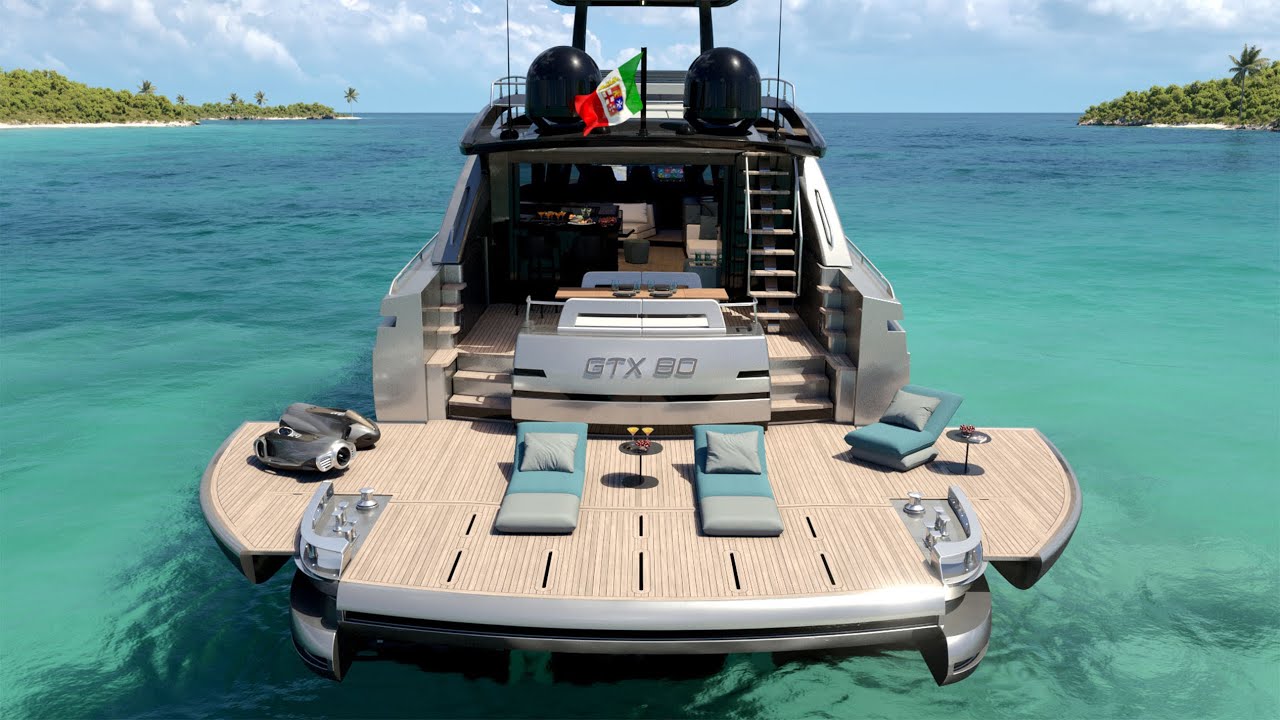 Pershing GTX 80 Luxury Yacht - YouTube