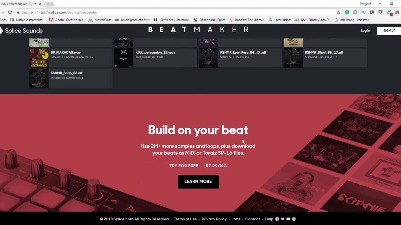 THIS free online beatmaker is actully good!!! (Splice Sounds) - YouTube