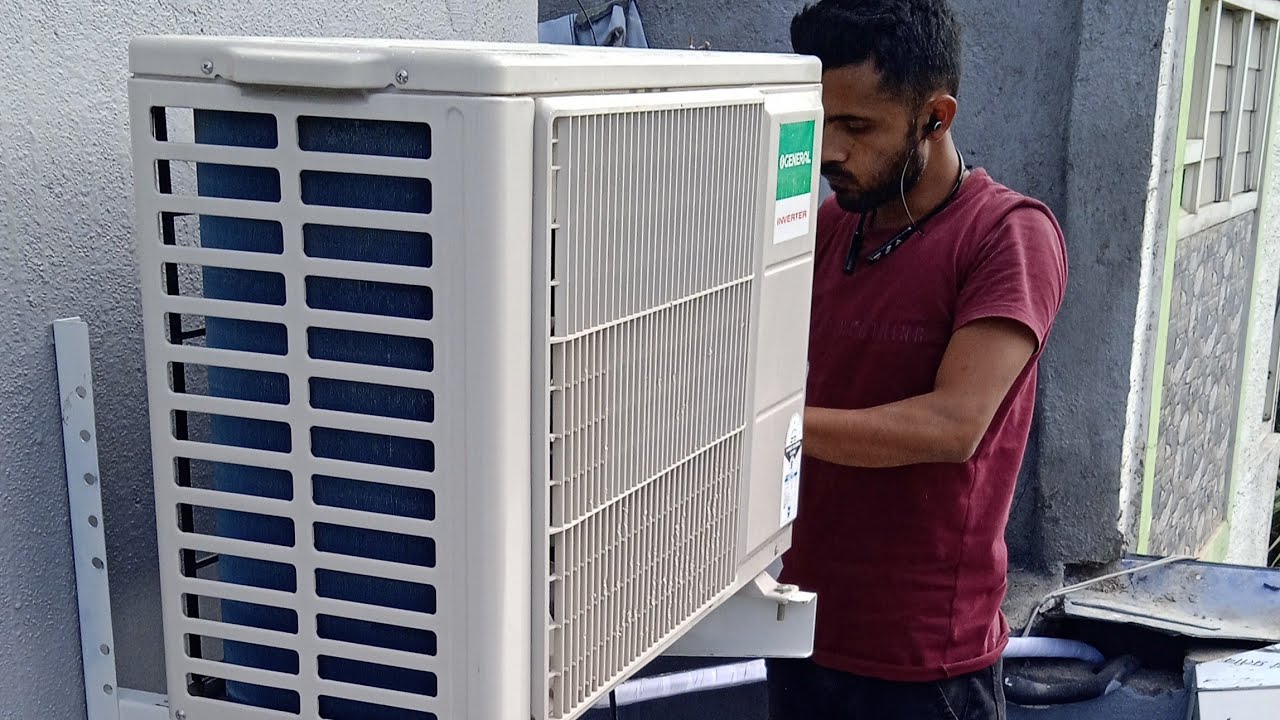 SPLIT AC INSTALL कैसे करते हैं step by step information #AC ...