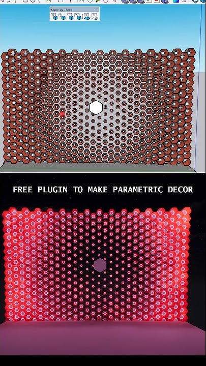 sketchup tutorial / create parametric wall in sketchup / scale by tool plugin - YouTube