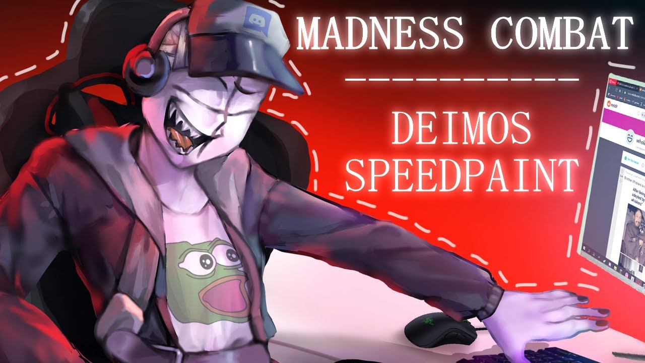 🎮"Deimos Gaming" - (Madness Combat SpeedPaint) - YouTube