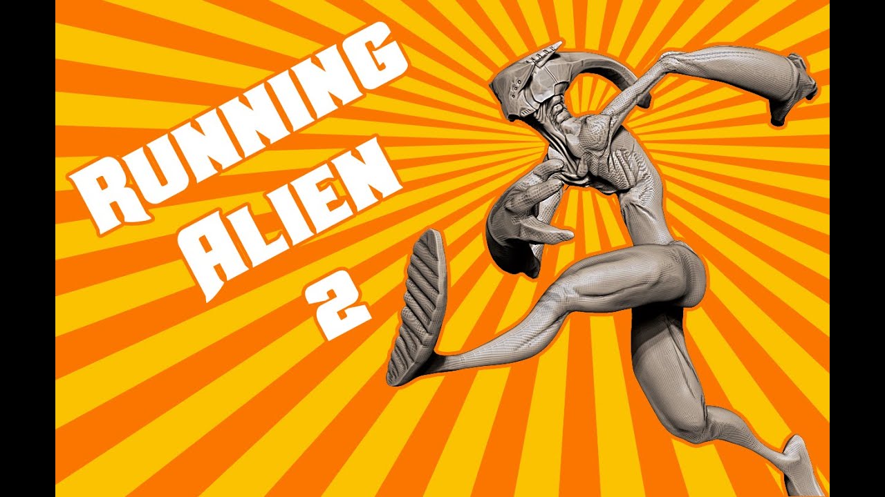 Running alien part two - the body and pose - YouTube