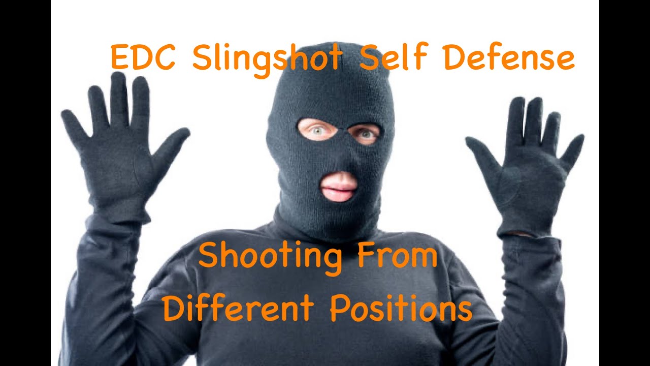 EDC Slingshot Self Defense Shooting From Different Positions - YouTube