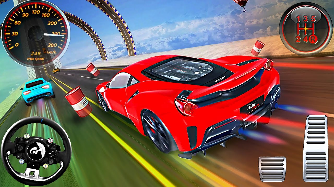 Impossible Car Stunt Gameplay- Mega Ramp Car Stunt 3D Game ...