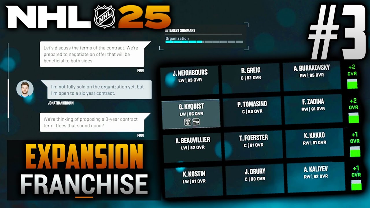NHL 25 Expansion Franchise | ATLANTA THRASHERS | EP3 | A TEAM TO BUILD ...