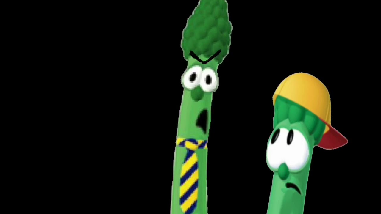 ( Mlp & veggietales ) toola roola and junior Asparagus get slapped ...