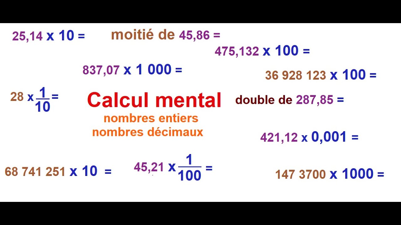 H1 Diviser par 100 ou multiplier par 0,01 un nombre entier ou un nombre ...