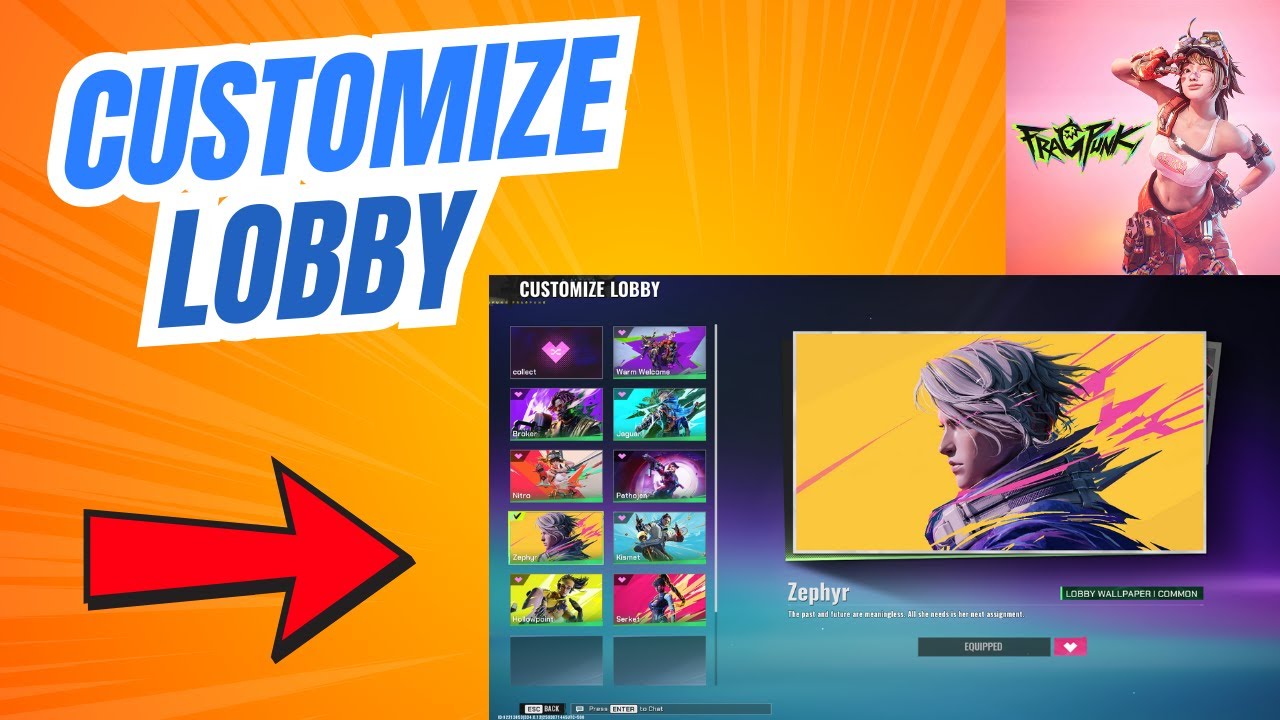 How to Customize lobby in FragPunk - YouTube
