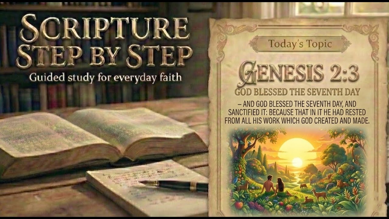 Bible Study Step By Step: Understanding Genesis 2:3 - God Blessed The ...