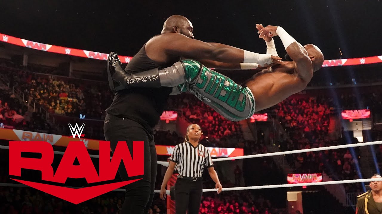 Omos vs. Apollo Crews: Raw, March 7, 2022 - YouTube
