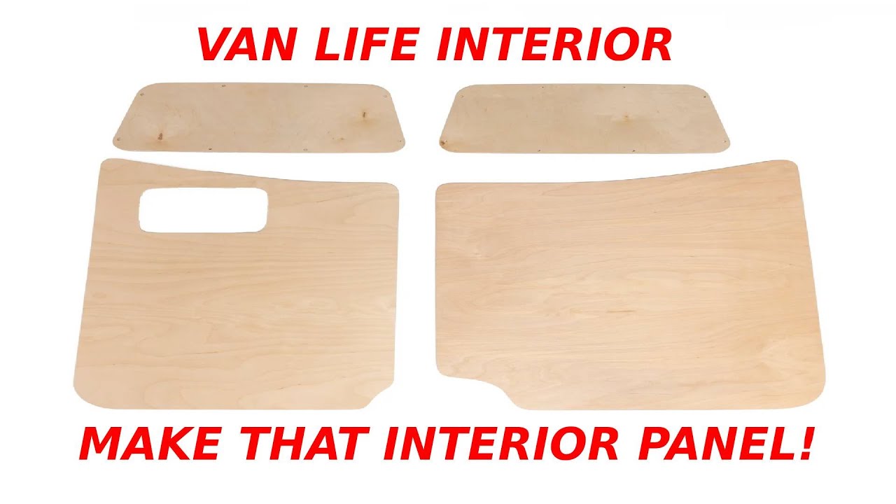 Interior Van life rear door panel fabrication from scratch - YouTube