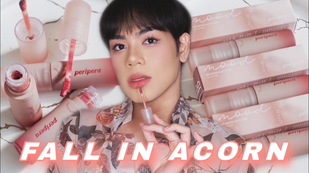 PERIPERA FALL IN ACORN COLLECTION | INK MOOD MATTE TINT Review - YouTube
