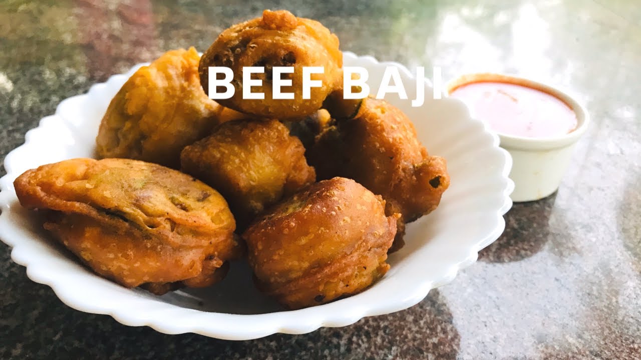 Ramadan snack Beef baji|ബീഫ് ബജി - YouTube