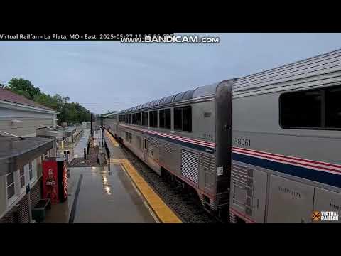 La Plata, Missouri, USA | Virtual Railfan LIVE (USA, 27/05/2025) - YouTube