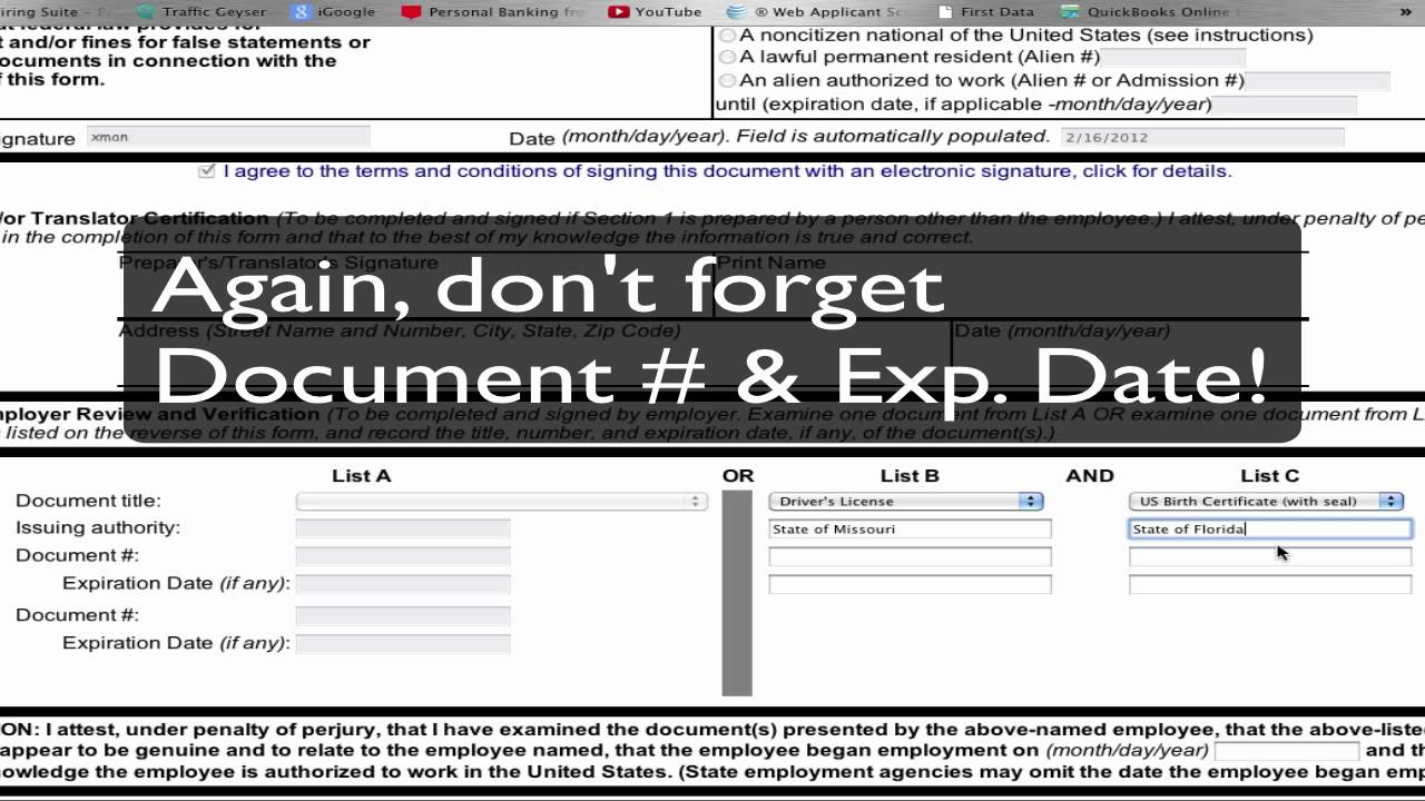 Common Errors on I9 Forms - YouTube
