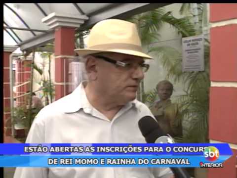 Estão abertas as inscrições para o concurso de rei momo e rainha do carnaval