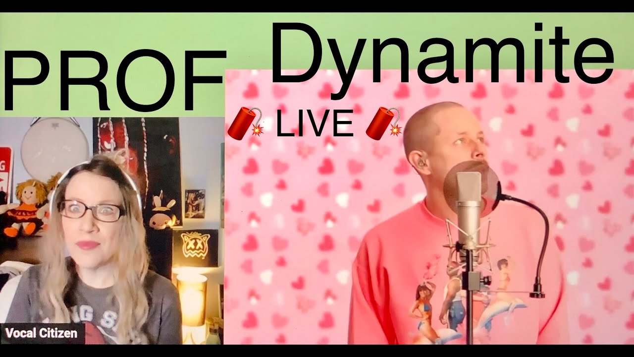 PROF - DYNAMITE (F*©K IT, WE'LL DO IT LIVE) REACTION - YouTube