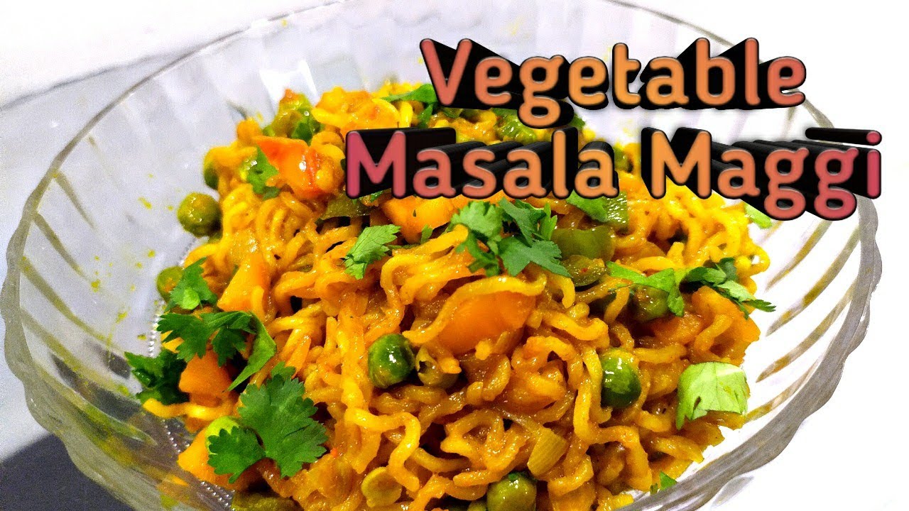 Street Style Veg Vegetable Masala Maggi | MaggiEasy & Tasty Maggi ...