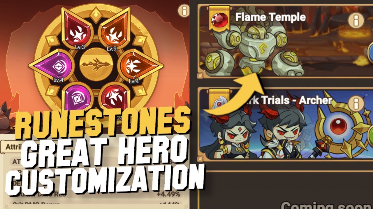 RUNESTONES to CUSTOMIZE our Hero in Legend of Mushroom - YouTube