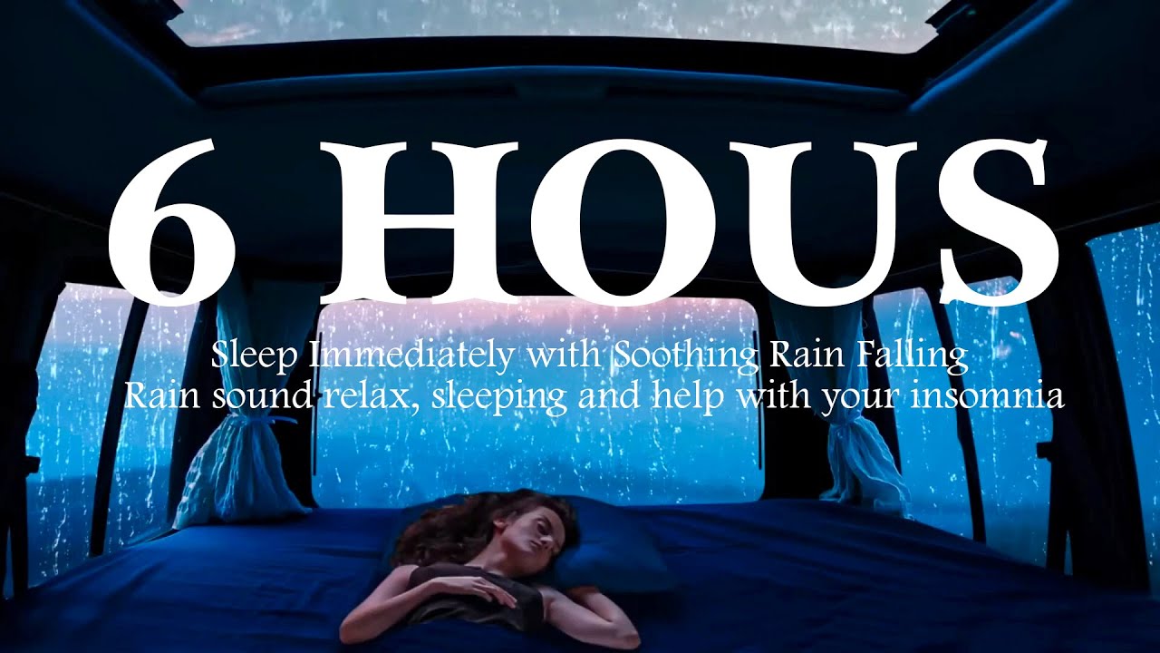 Sleep Immediately with Soothing Rain Falling Rain sound relax, sleeping ...