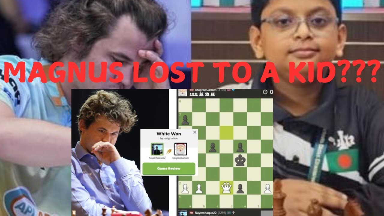 Magnus Carlsen Lost To a 9 year old kid??#chess #fide #chessgame # ...