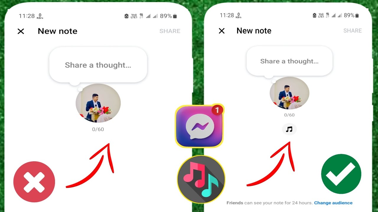 How To Fix Music Option Not Showing On Messenger Notes | Add Music on ...