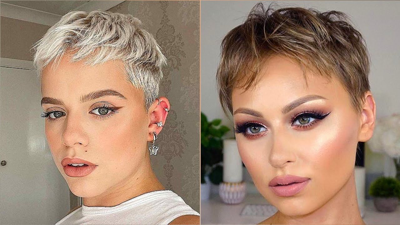boycut hair style For Women over 40 | short layered Bob Pixie | best pixie cuts 2023 - YouTube