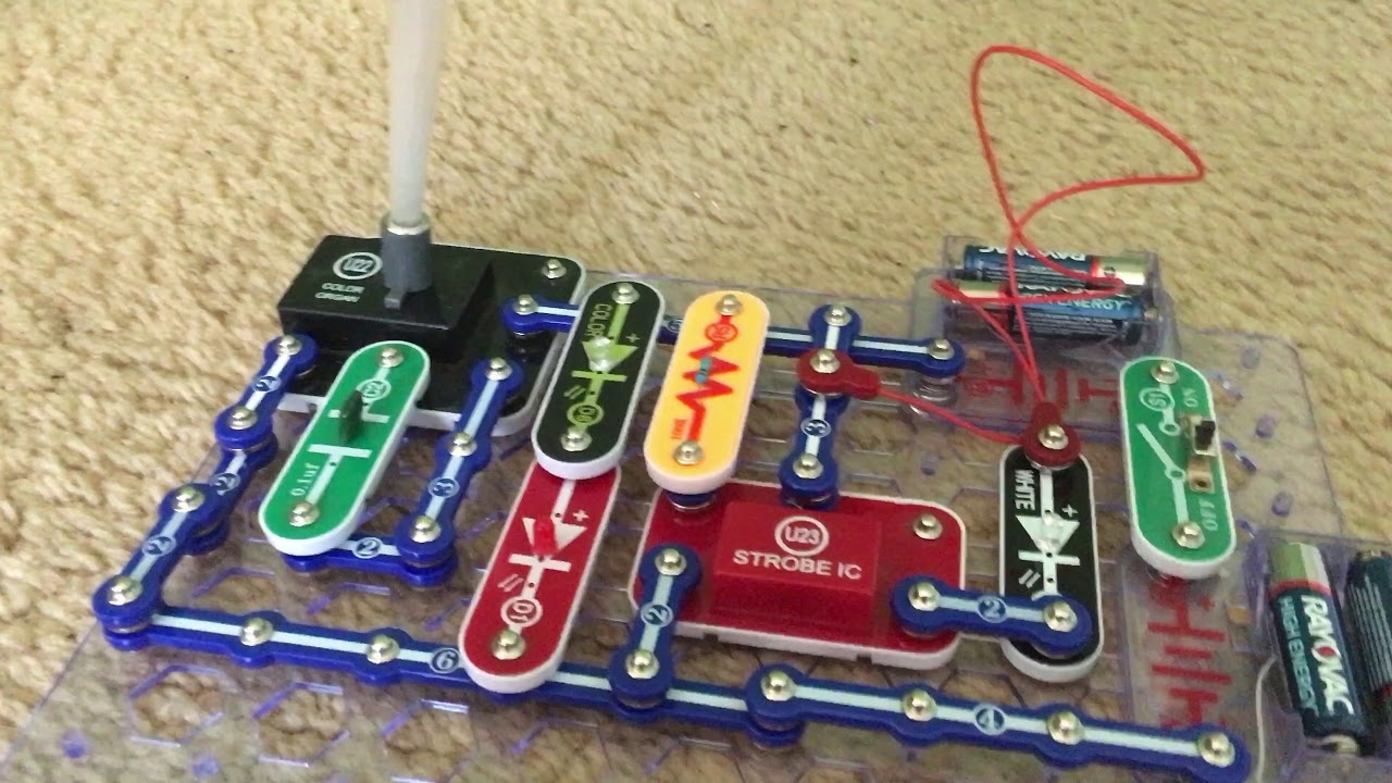 Snap Circuits Light Projects 1 8 Seizure Warning Youtube