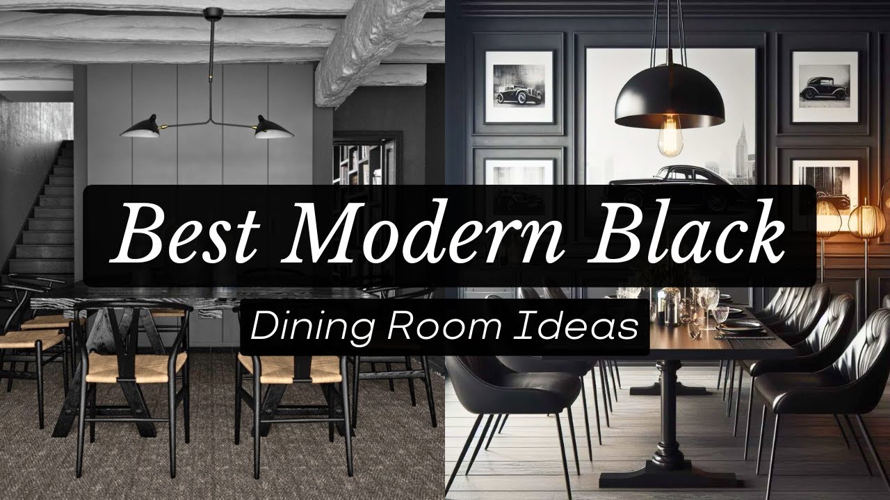 Best Modern Black Dining Room Ideas | black dining room - YouTube