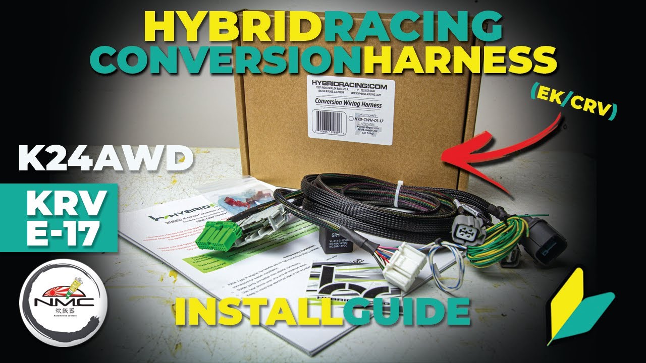 hybrid racing conversion harness install guide k swap honda crv rd1 ...
