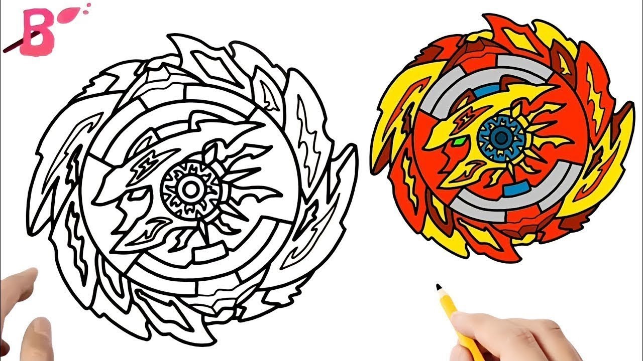Como Desenhar Beyblade Lendario Beyblade Desenho De Elkabong
