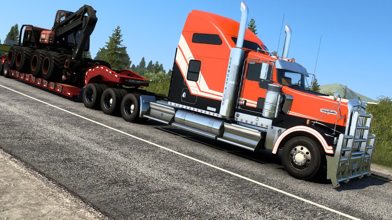 Oversize load with the Kenworth W900 | American Truck Simulator - YouTube