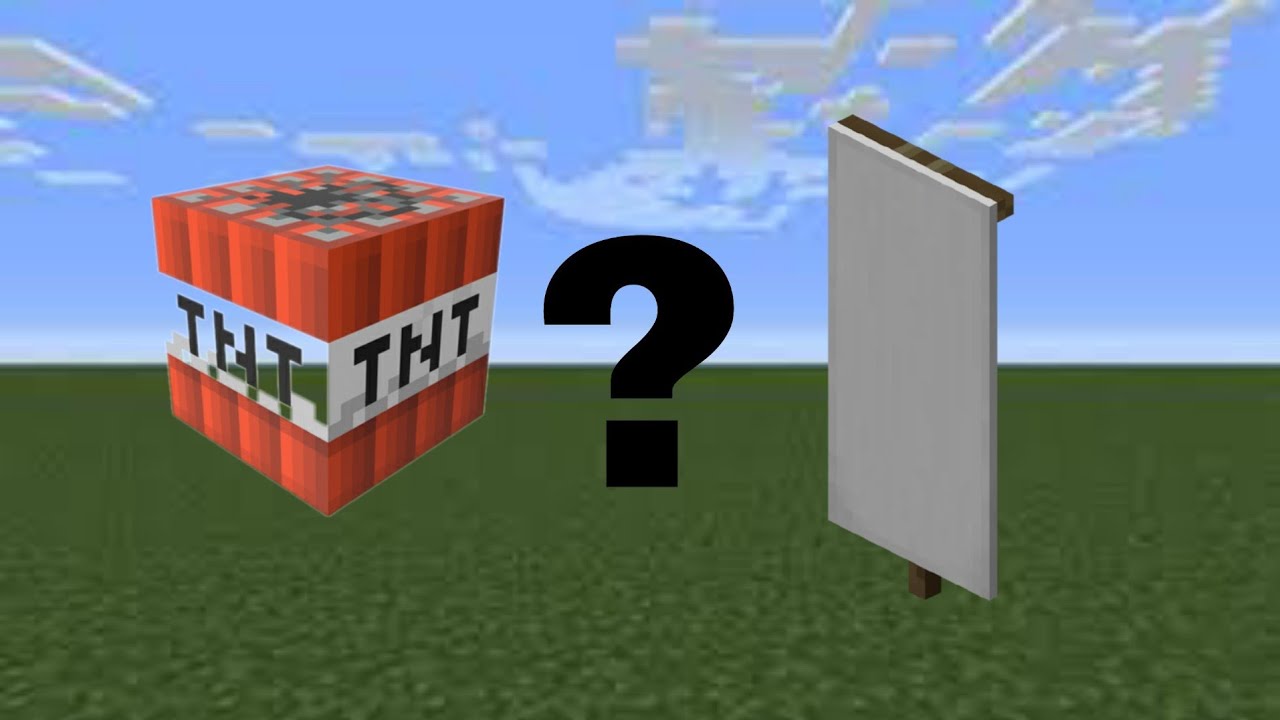 I Combine TNT And Banner in Minecraft - YouTube