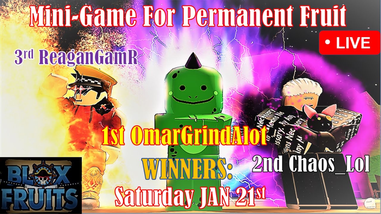 Blox Fruits, Viewers Minigame for Permanent Fruit, Let's Play Live ...