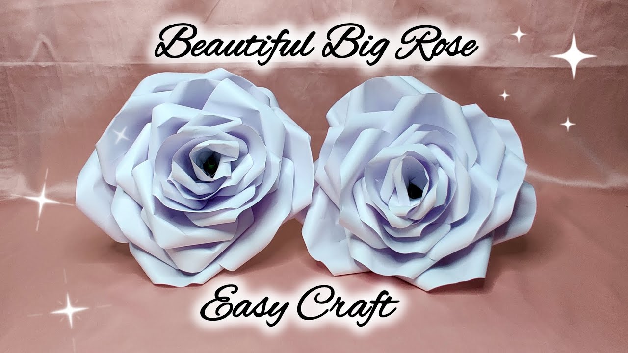 Giant Rose Craft | DIY Paper Crafting | Beautiful Rose Crafting - YouTube